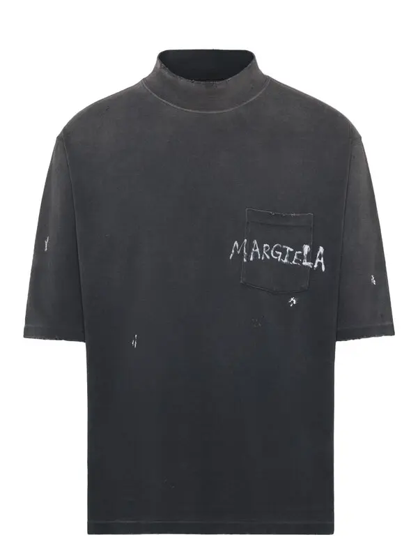 MAISON MARGIELA Graffiti Logo T-shirt - Black