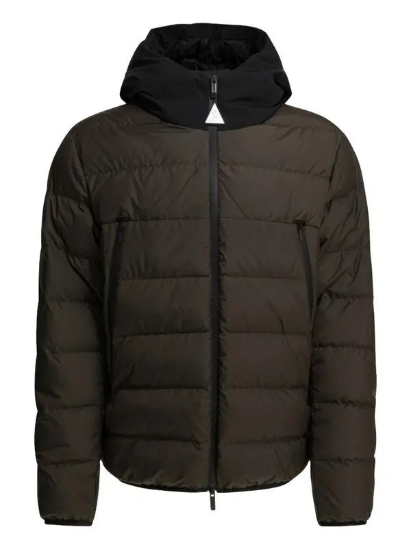 Moncler Quilted Hooded Down Jacket - Black