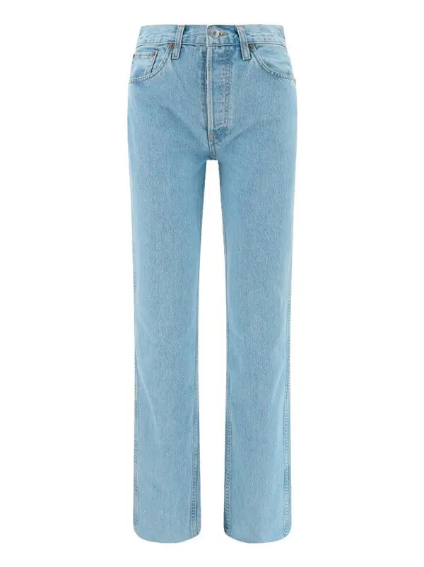 RE/DONE 90s High-rise Straight Jeans - Blue