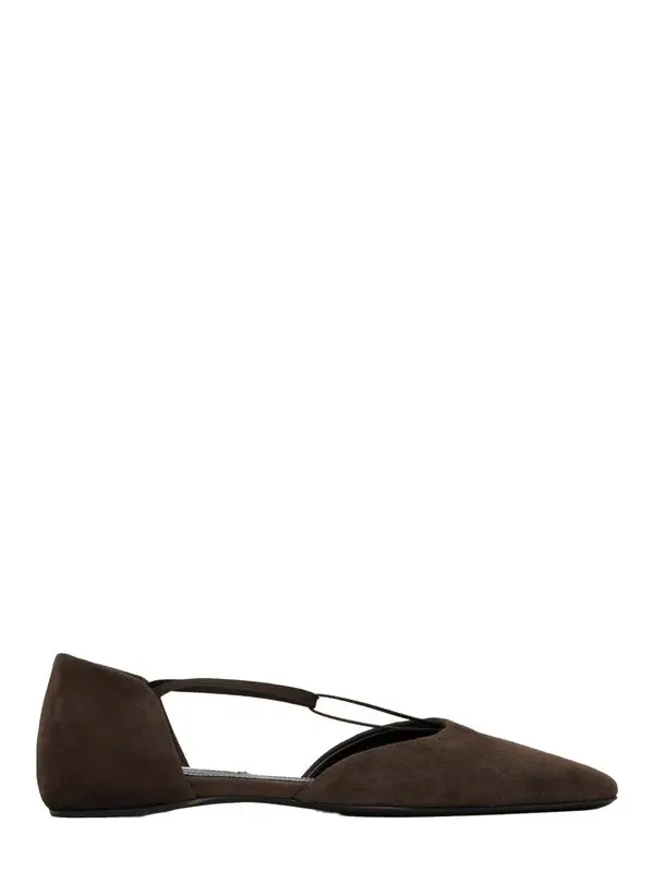 TOTEME T-strap Ballet Flats - Black