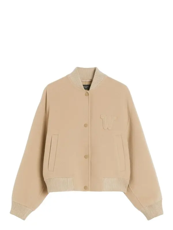 Max Mara Wool-blend Bomber Jacket - Camel