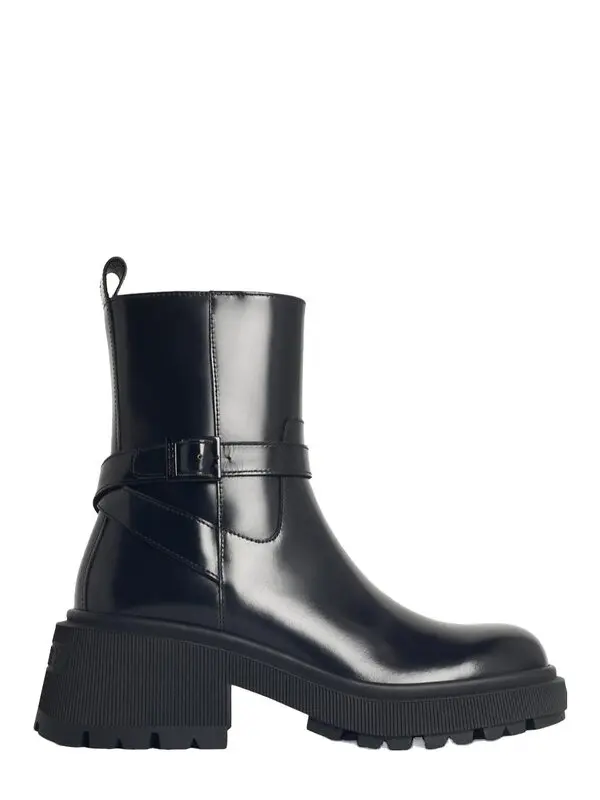 JIMMY CHOO Conny Buckle-strap Ankle Boots - Black