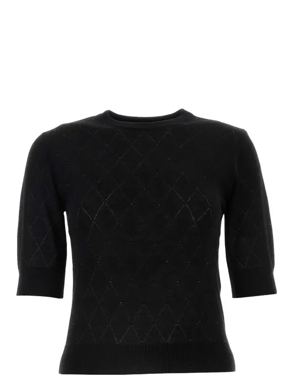 Max Mara Patrick Knitted Top - Black