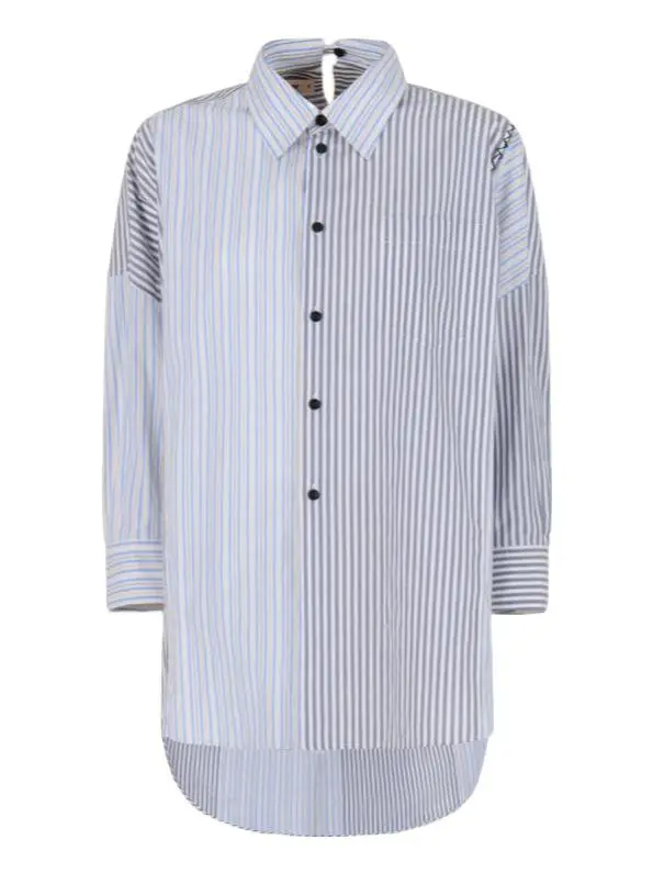 Marni Striped Long-sleeve Shirt - Grey