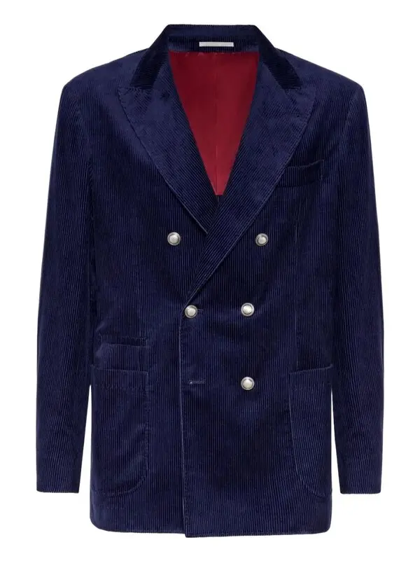Brunello Cucinelli Corduroy Blazer - Blue