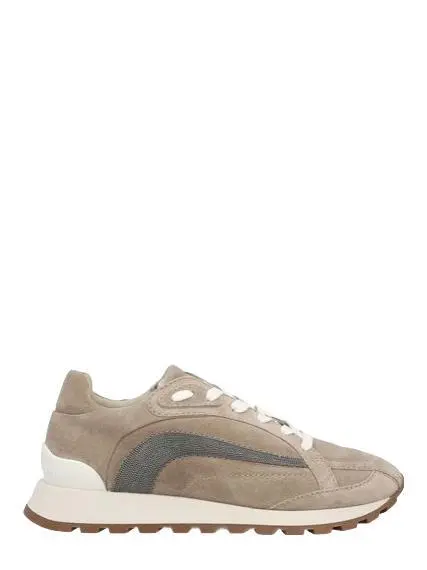 Brunello Cucinelli Monili-chain Detailed Sneakers - Nude