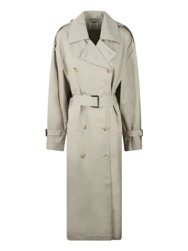 TOTEME Belted Trench Coat - Nude