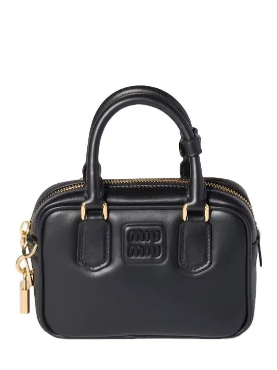 Miu Miu Arcadie Top Handle Bag - Black