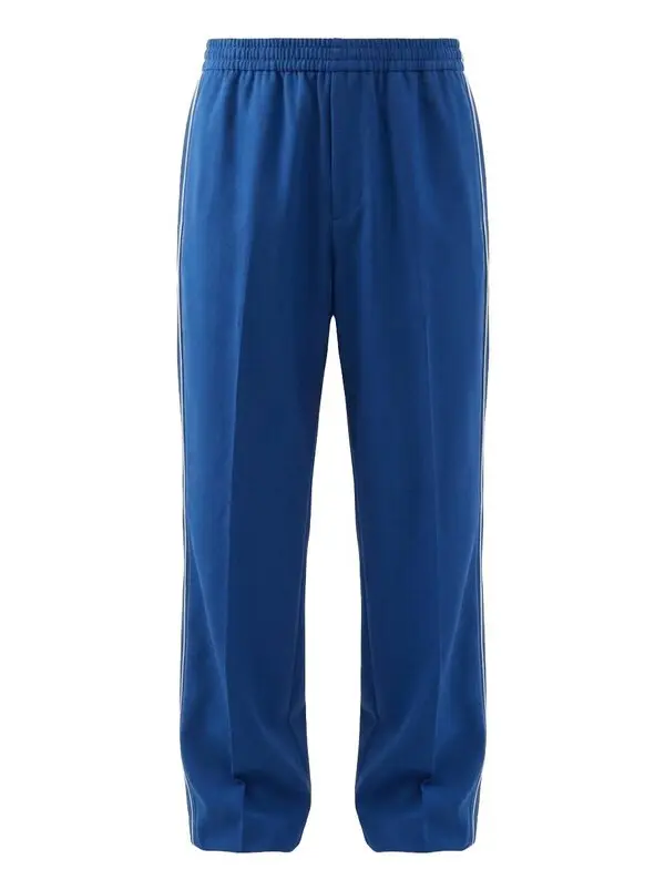 Gucci Interlocking G Wide Leg Pants - Blue