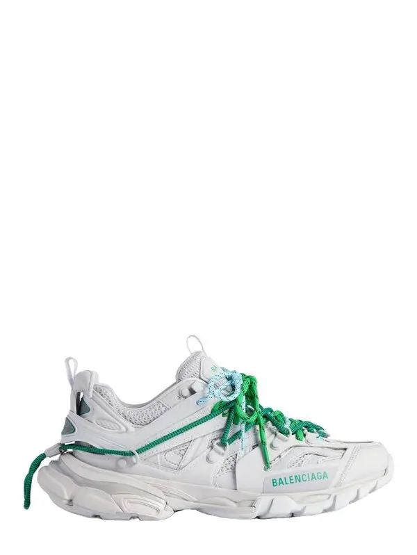 Balenciaga Track Trail Laces Sneakers - Gray/green/blue