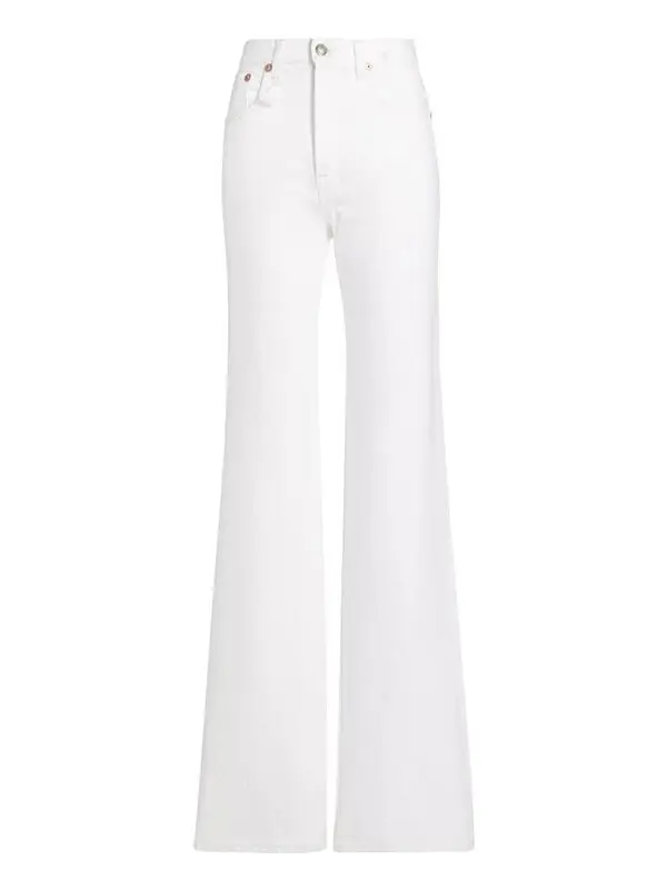R13 Lace Back Jane Jean - White
