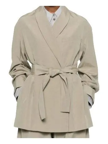Soeur Lace-up Jacket - Nude