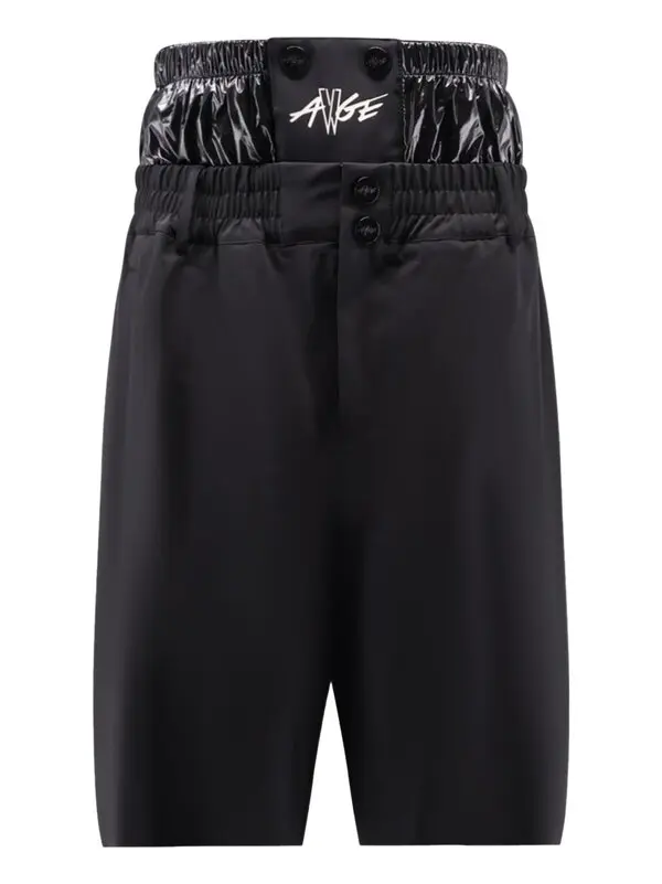 Moncler X Asap Rocky Layered Knee-length Shorts - Black