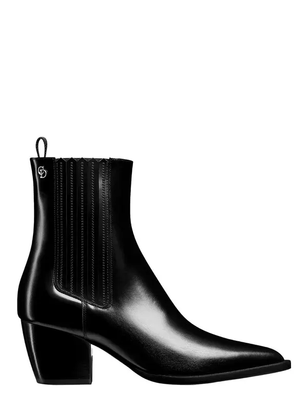 Dior Christian Wild Heeled Ankle Boots - Black