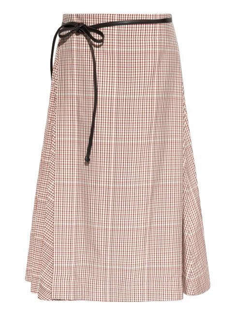 Bottega Veneta Checked Midi Skirt - No