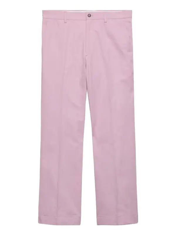 Prada Pleated Tailored Trousers - Alabaster Powder