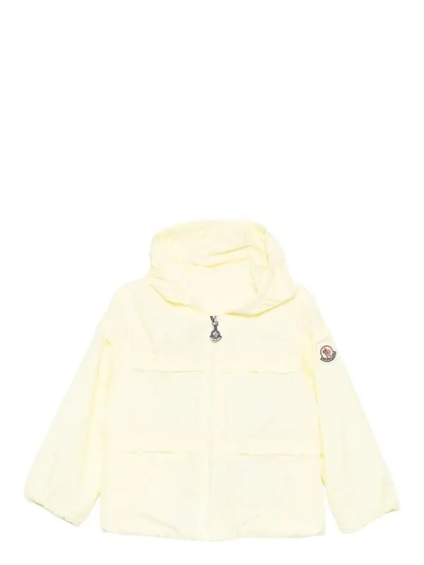 Moncler Hiti' Ruffle-trimmed Hooded Jacket - White