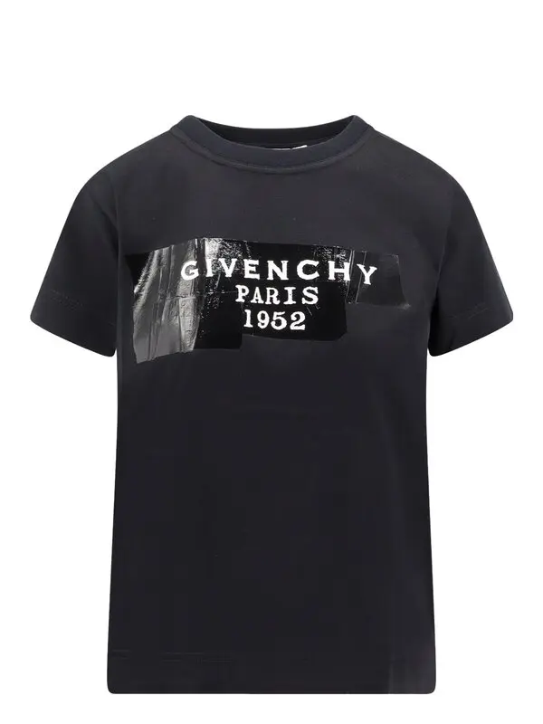 Givenchy Logo Print Crewneck T-shirt - Black