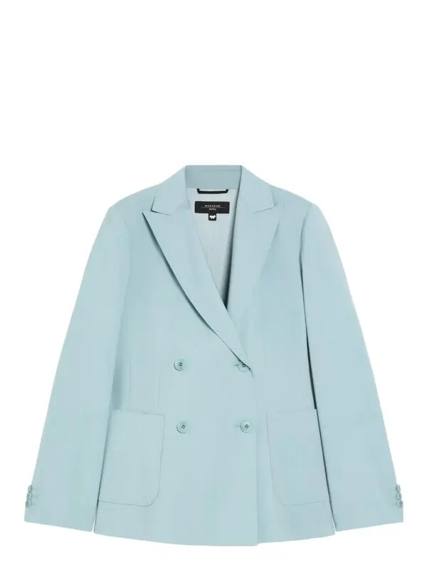 Max Mara Double-breasted Tailored Blazer - Light Green