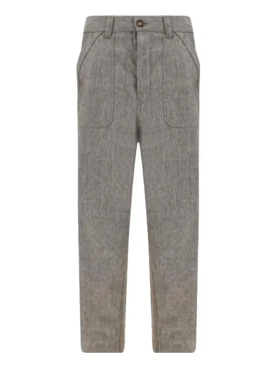Brunello Cucinelli Elasticated Waistband Trousers - Gray