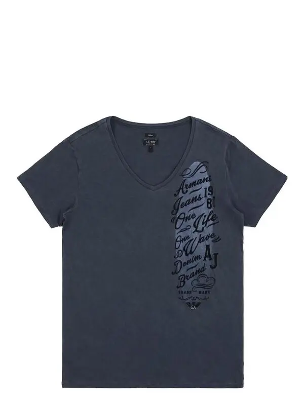 Emporio Armani Round-necked T-shirt - Black
