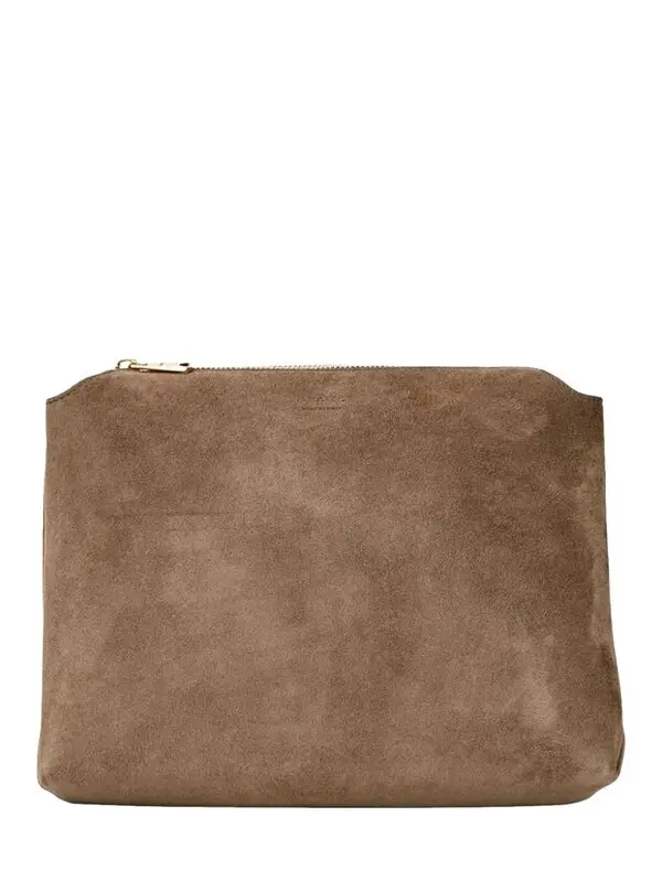Khaite Lina Zipped Crossbody Bag - Brown