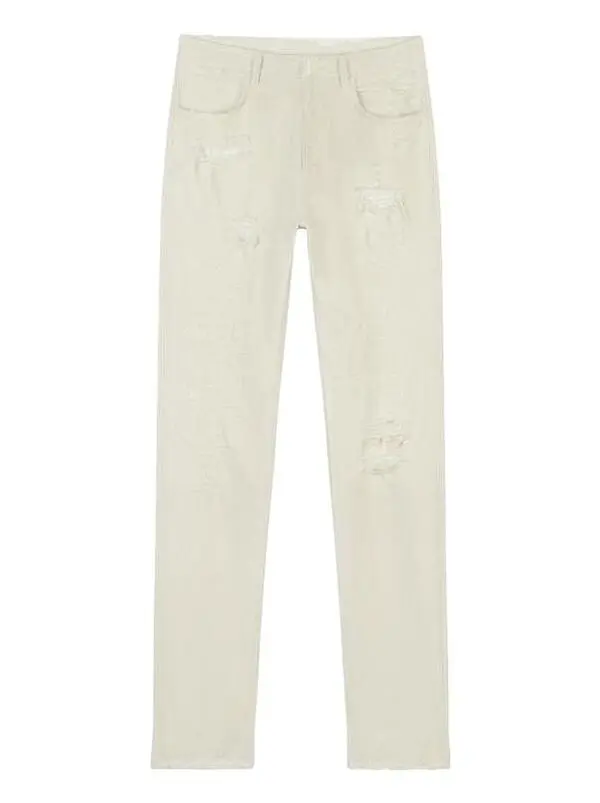Givenchy Destroyed Slim-fit Jeans - White