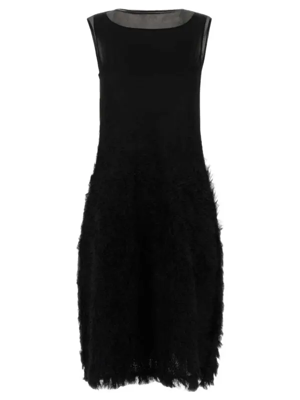 MAISON MARGIELA Sleeveless Knit Dress - Black
