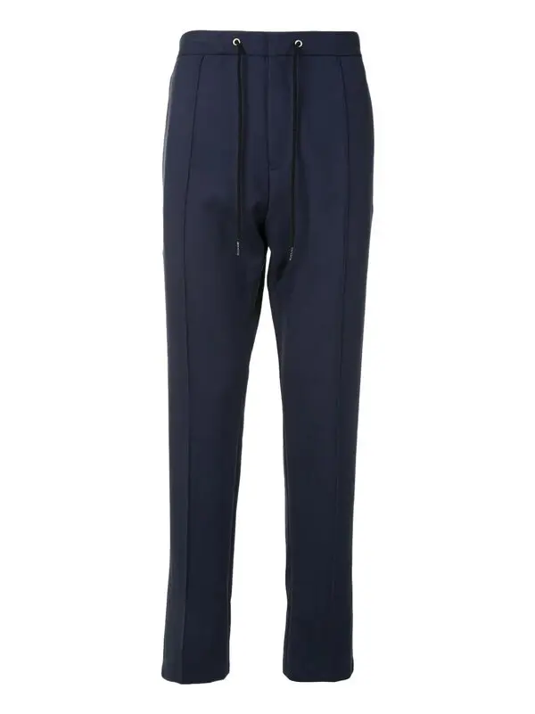 Kenzo Piped-trim Drawstring Waist Trousers - Black