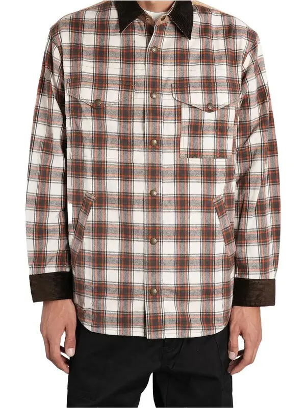 Junya Watanabe Plaid Long-sleeved Shirt - Gray