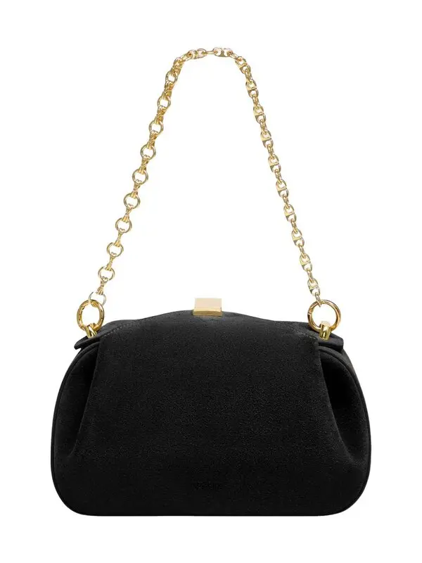Yuzefi Mini Oyster Suede-finish Chain-link Tote Bag - Black