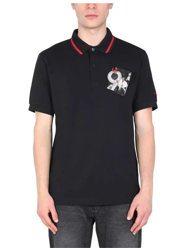RAF SIMONS X FRED PERRY Polo Shirt - Black