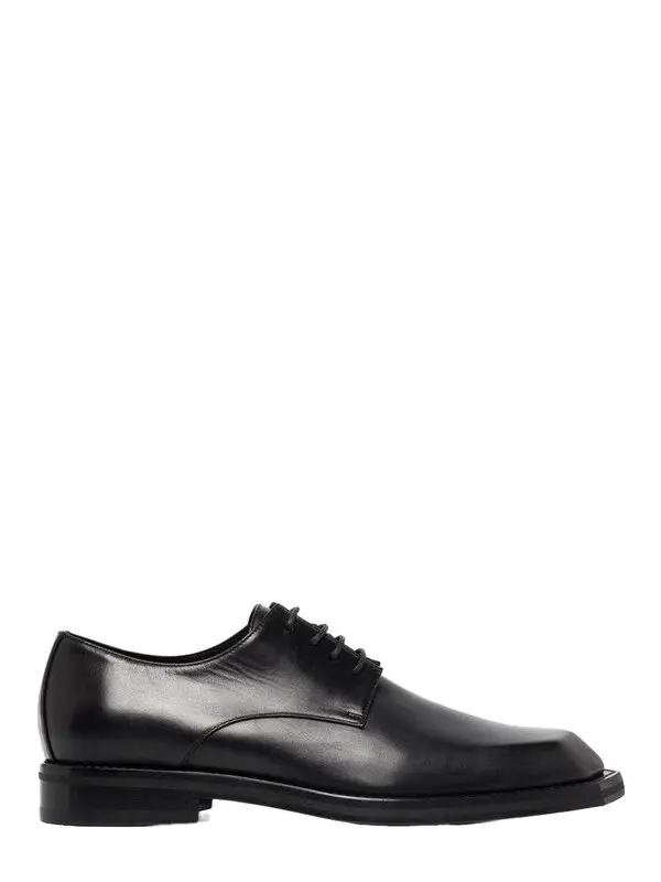 Martine Rose Lace-up Square Toe Derby Shoes - Black
