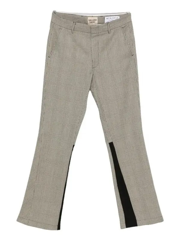 GALLERY DEPT. Plaid Trousers With Color Blocking - Gray