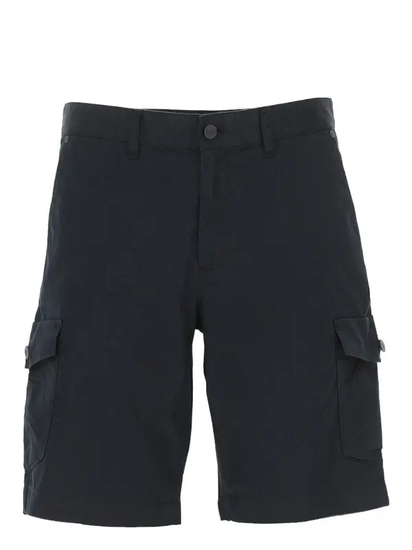 EA7 Logo Cargo Shorts - Black