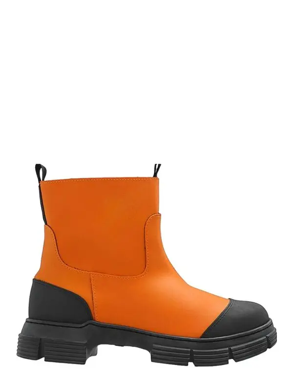 GANNI 55mm Chunky Slip-on Boots - Orange