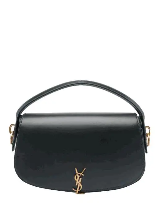 Saint Laurent Voltaire Leather Satchel Bag - Black