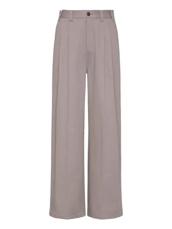 MAISON MARGIELA Oversized Wide-leg Trousers - Gray