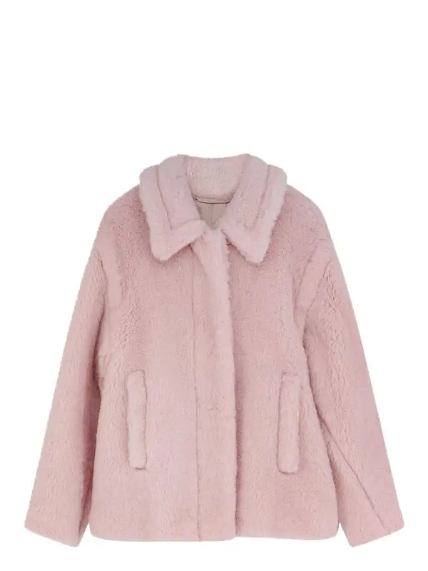 Max Mara Fuggito Button-up Coat - Pink