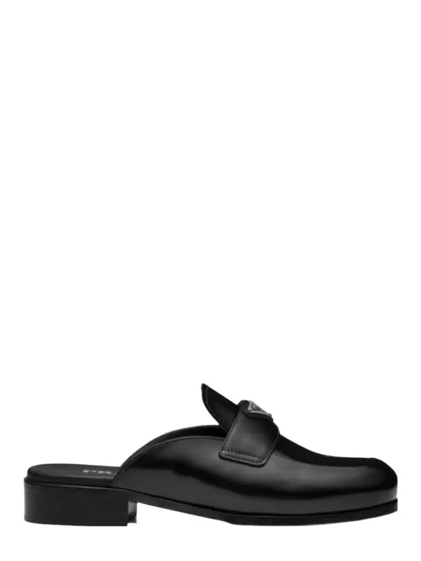 Prada Logo Mule - Black