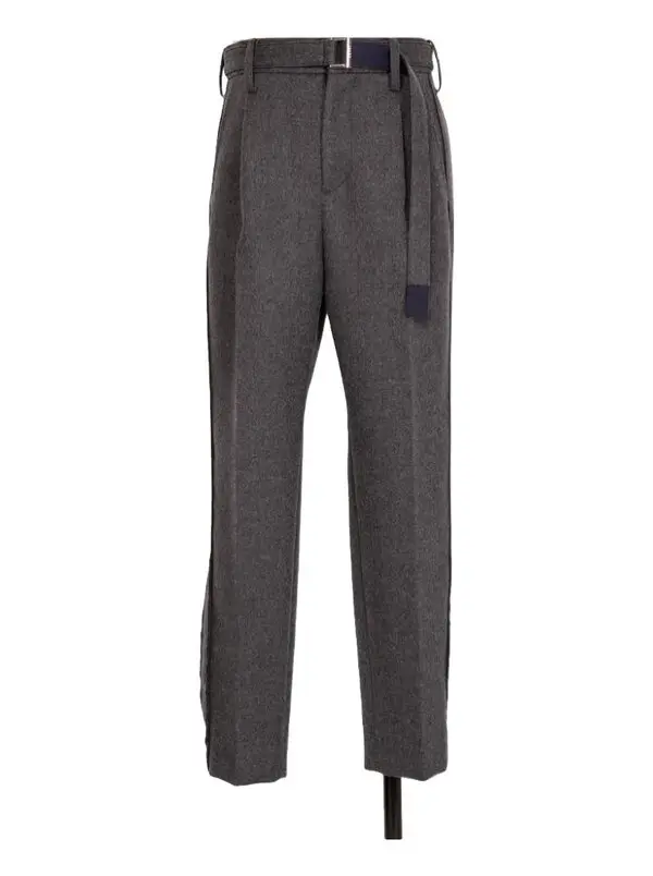 Sacai Logo Casual Pants - Black
