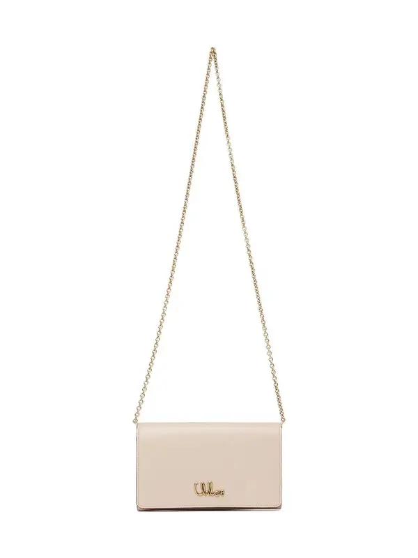 Chloé Chain Flap Crossbody Bag - Nude