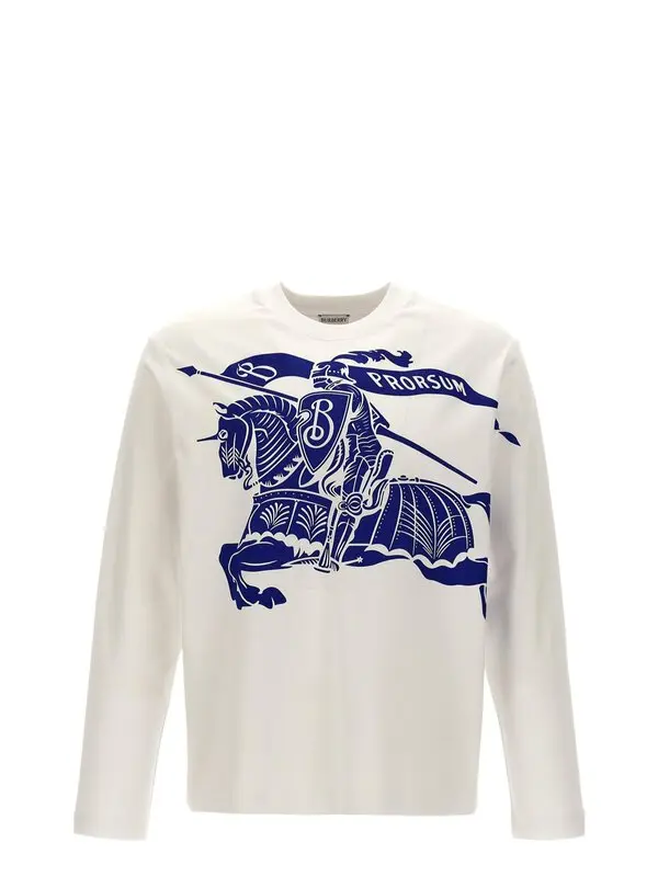 Burberry Graphic Print Crewneck Sweatshirt - White/blue