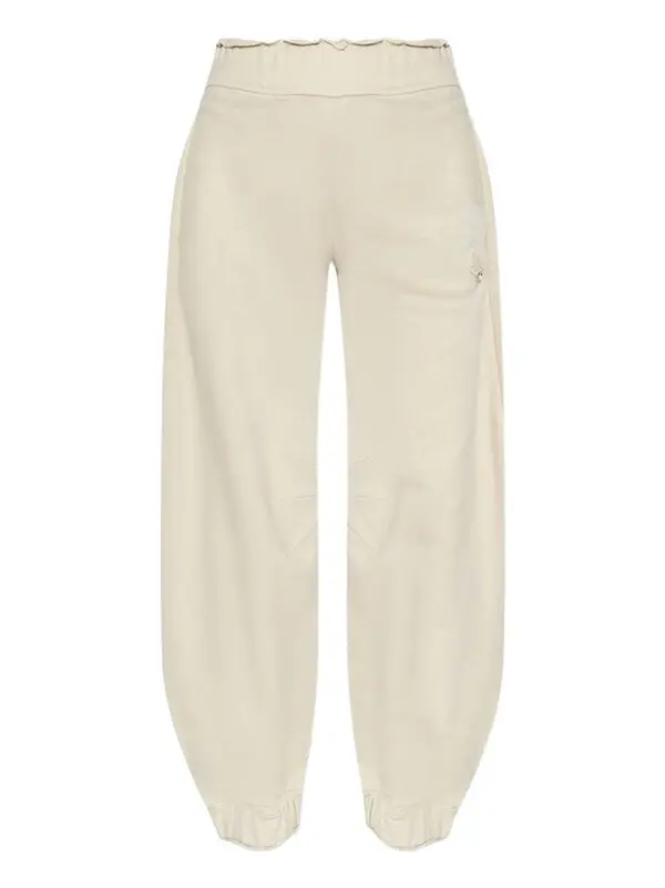 Moncler Logo Patch Track Pants - Nude