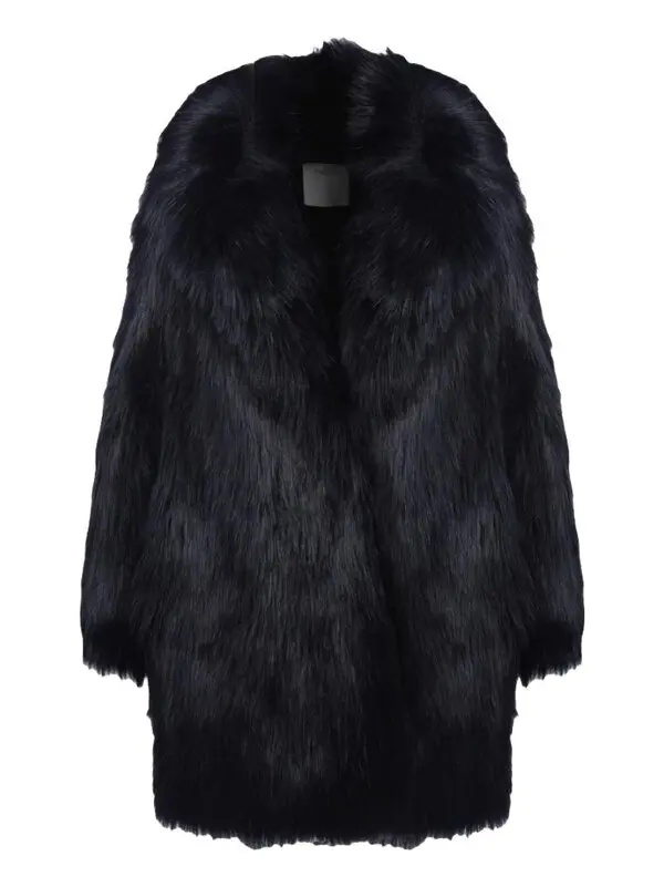 Sportmax Large Profile Coat - Black