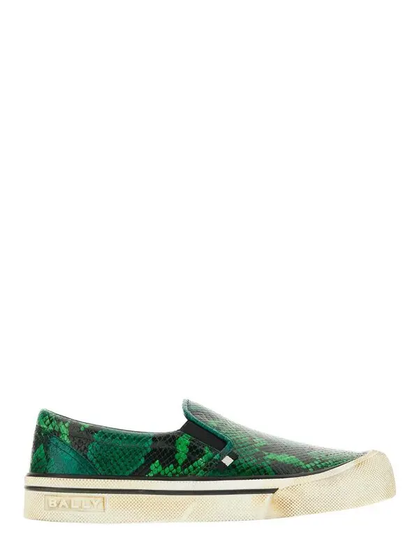 Bally Logo Casual" Slip-on Sneakers - Black