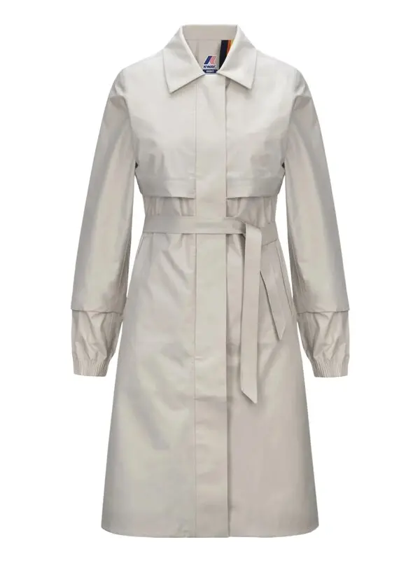 K-WAY Poplin Trench Coat - Gray