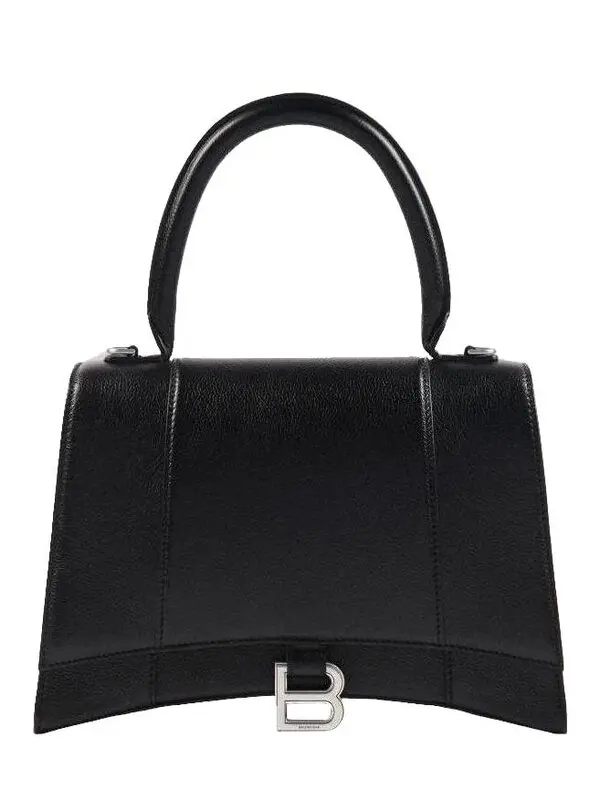 Balenciaga Hourglass Top Handle Bag - Black