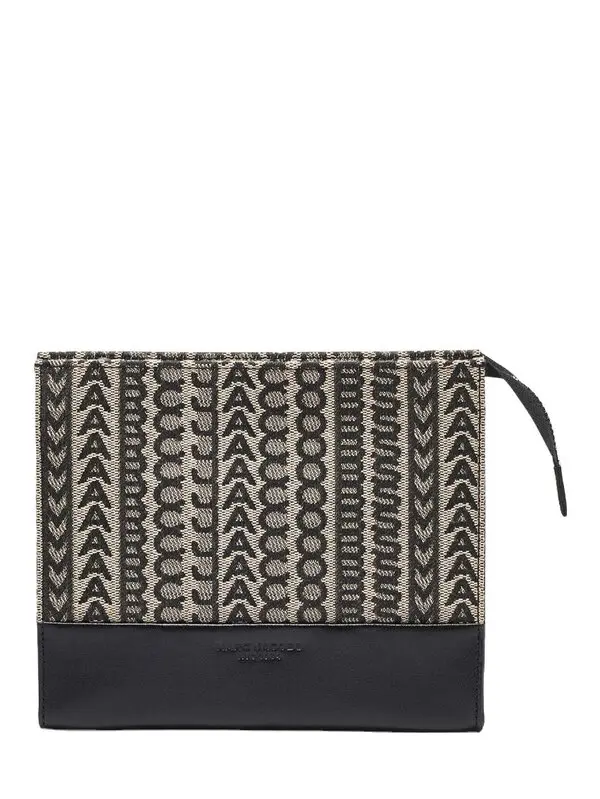 Marc Jacobs Monogram Embroidered Travel Pouch - Black