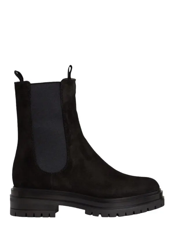 GIANVITO ROSSI Leather Chelsea Boots - Black